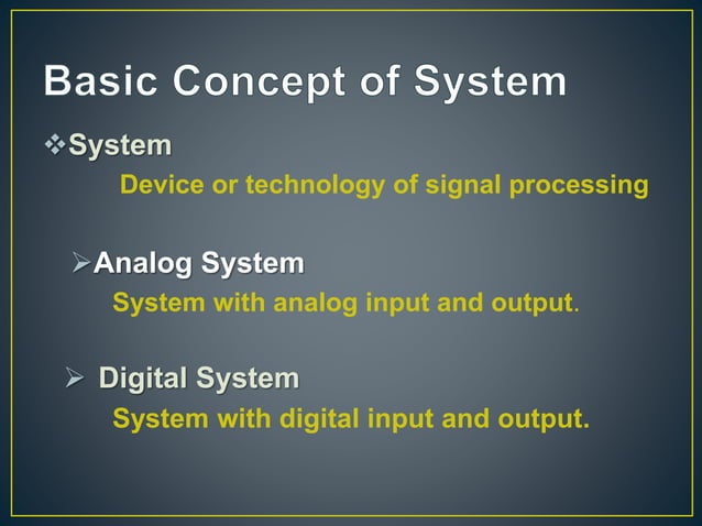 Introduction to dsp | PPTX