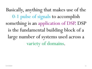 Introduction to dsp | PDF