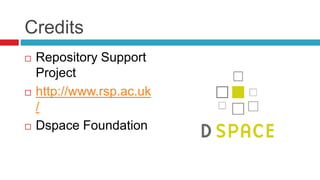 Introduction to DSpace | PPTX