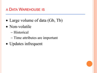 Introduction to Data Warehousing | PPTX | Databases | Computer Software and Applications