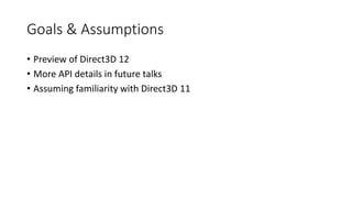 Introduction to Direct 3D 12 by Ivan Nevraev | PPSX