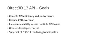 Introduction to Direct 3D 12 by Ivan Nevraev | PPSX