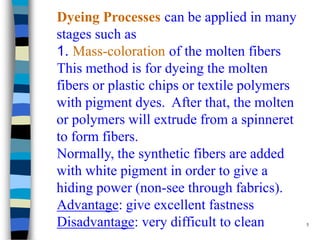 Introduction to dyeing | PDF