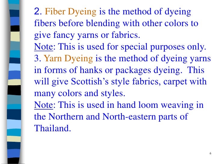 Introduction to dyeing