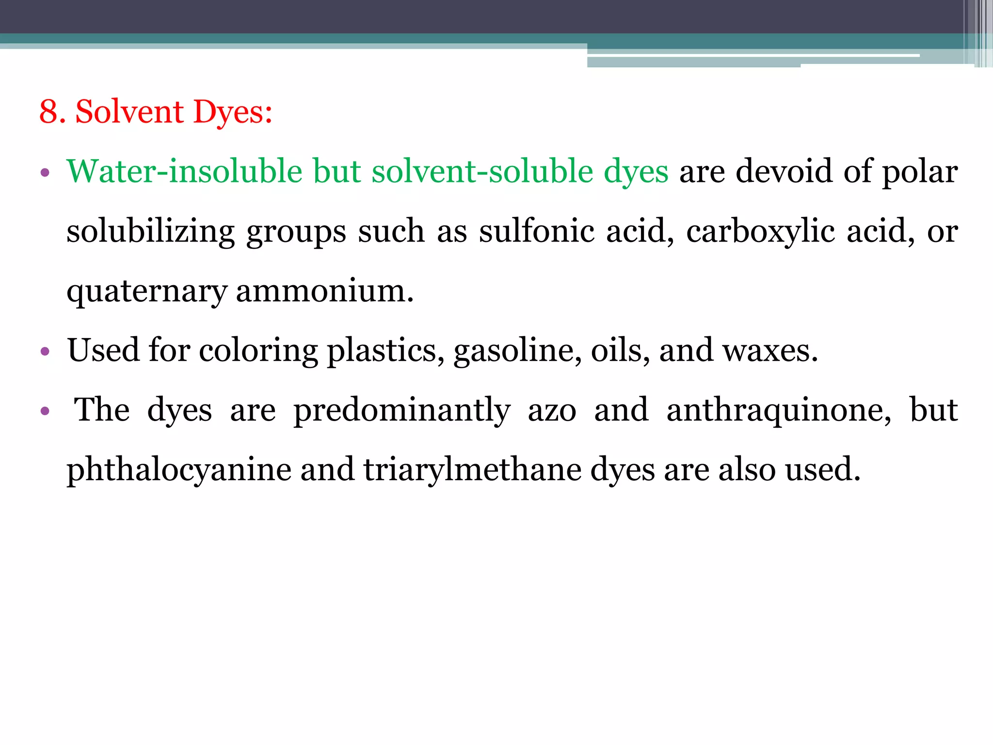 Introduction to dyes | PPTX