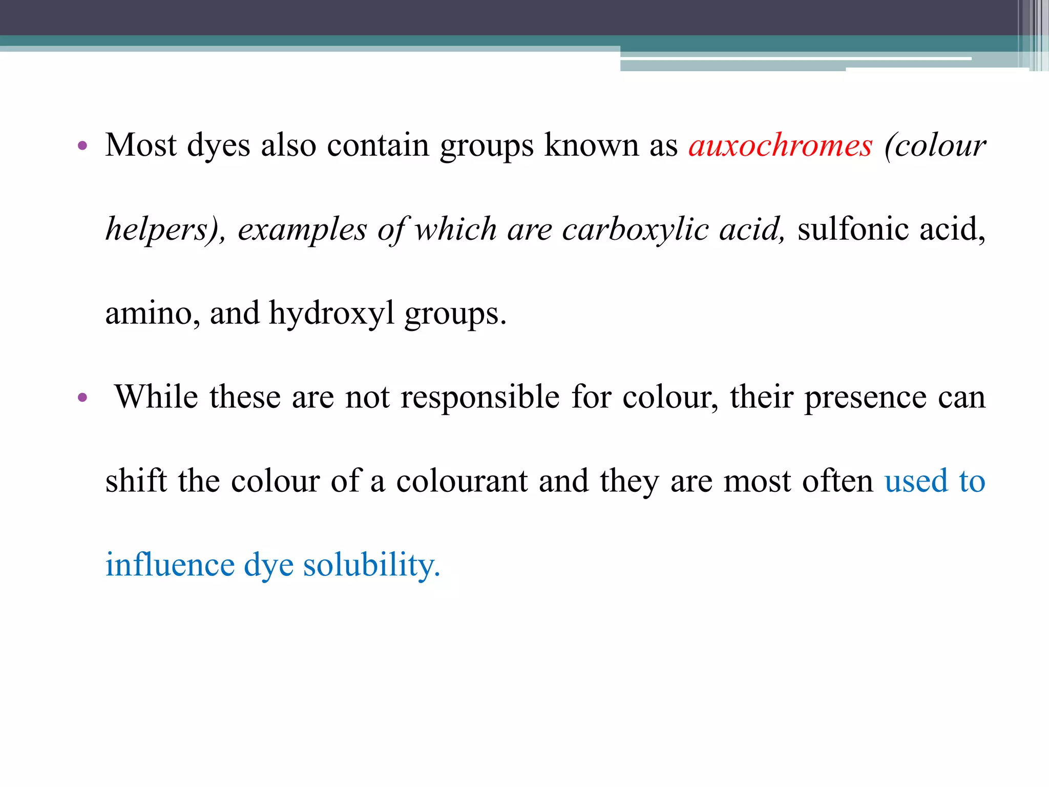 Introduction to dyes | PPTX