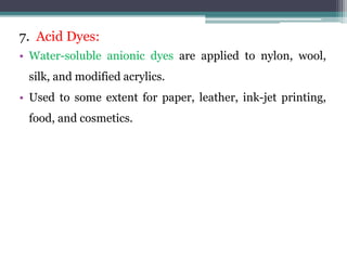 Introduction to dyes | PPTX
