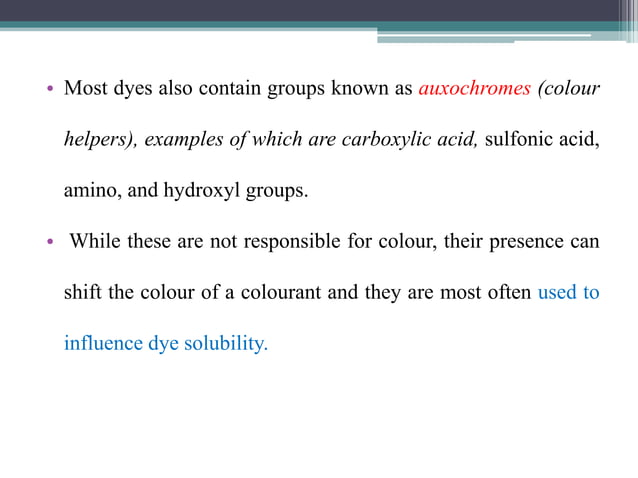 Introduction to dyes | PPTX