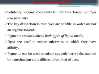 Introduction to dyes | PPTX