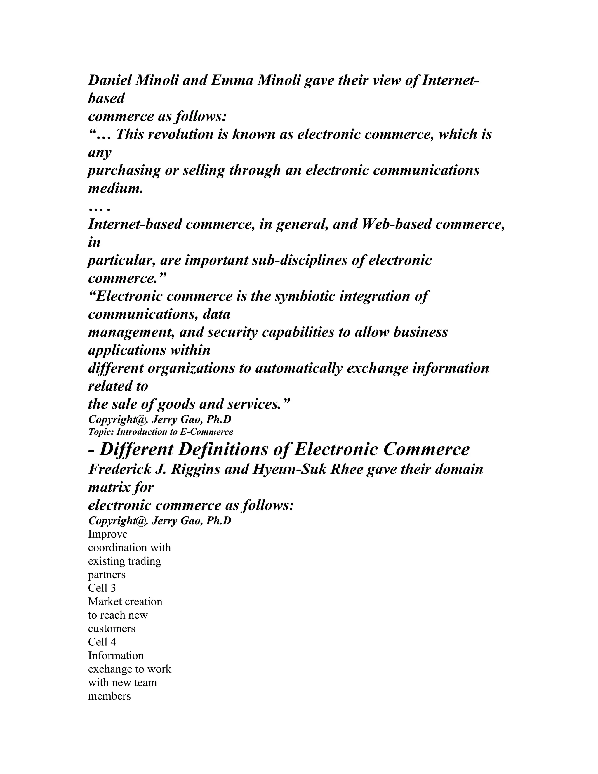 Introduction to e | DOC