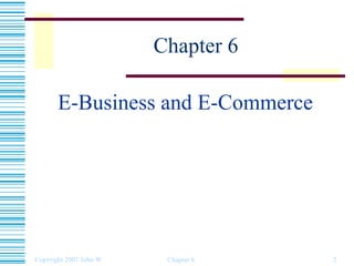 Introduction To E Commerce | PPT | Internet | Computing