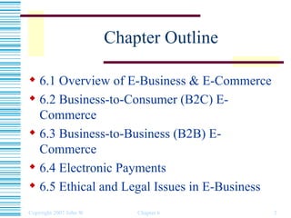 Introduction To E Commerce | PPT | Internet | Computing