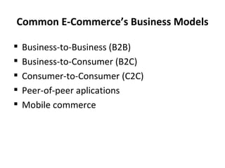 Introduction to e commerce | PPT
