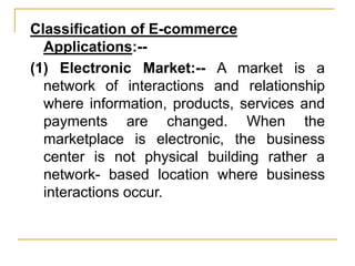 Introduction To Electronic Commerce (also called E-Commerce) | PPT