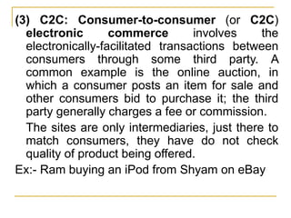 Introduction To Electronic Commerce (also called E-Commerce) | PPT