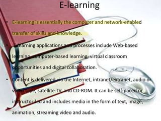 Introduction to e learning in fds | PPT