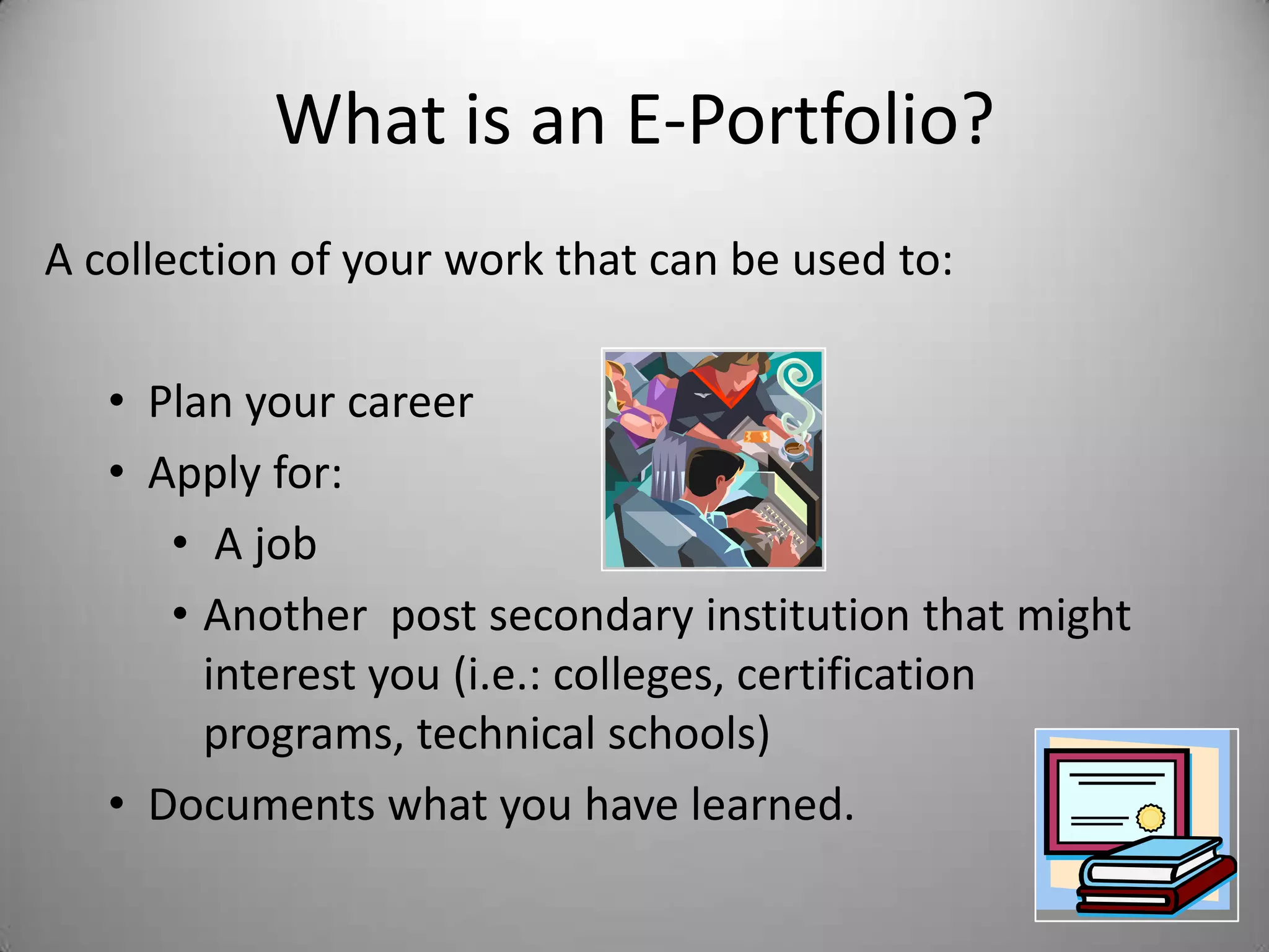 Introduction to e portfolio | PPTX