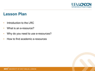 Introduction to E-resources | PPT