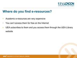 Introduction to E-resources | PPTX