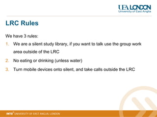 Introduction to E-resources - UEA | PPTX | Search | Internet