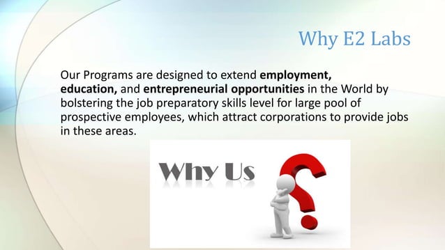 Introduction to E2 Labs | PPT