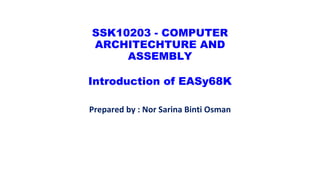 Introduction to EASy68K (1).pdf | Programming Languages | Computing
