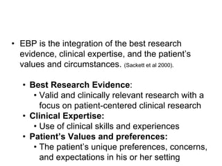 Introduction to EBP | PPTX