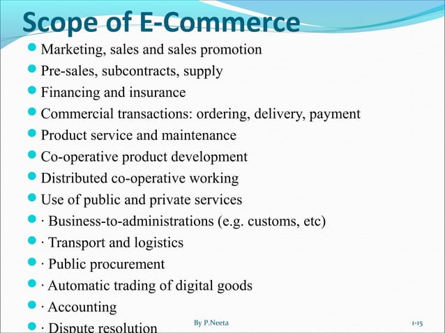 Introduction to electronic commerce full | PPT