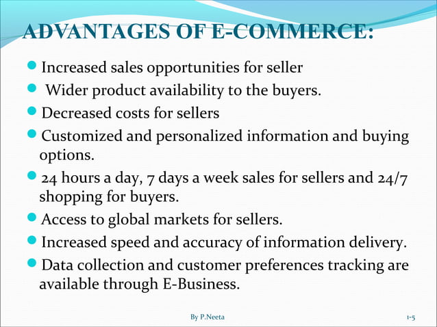 Introduction to electronic commerce full | PPT