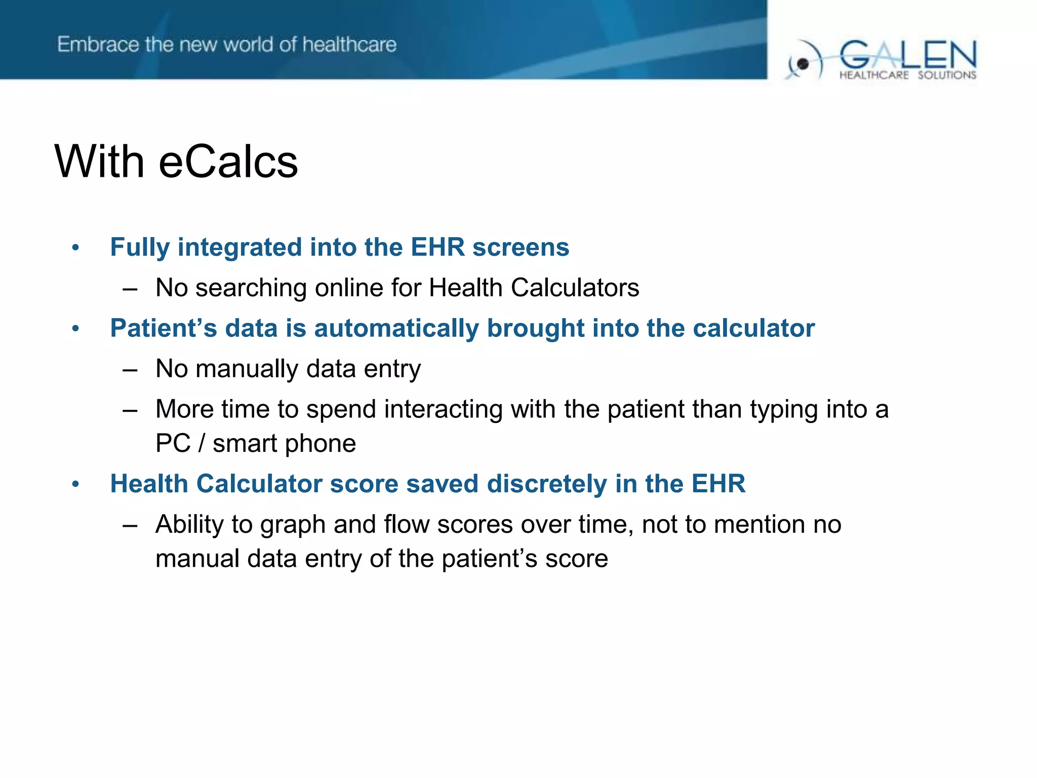 Introduction to e calcs | PPTX