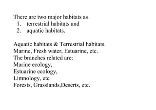 Introduction to ecology | PDF | Science