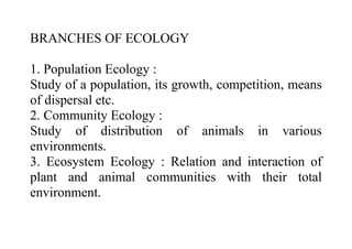 Introduction to ecology | PDF