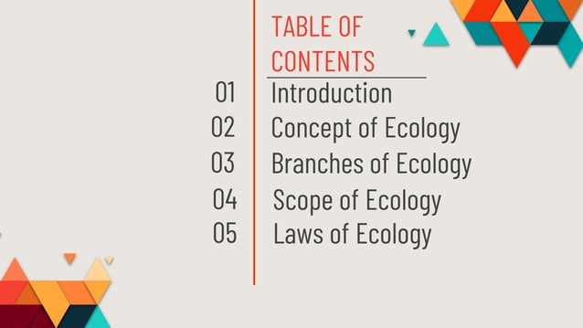 Introduction to Ecology PPT | PPTX