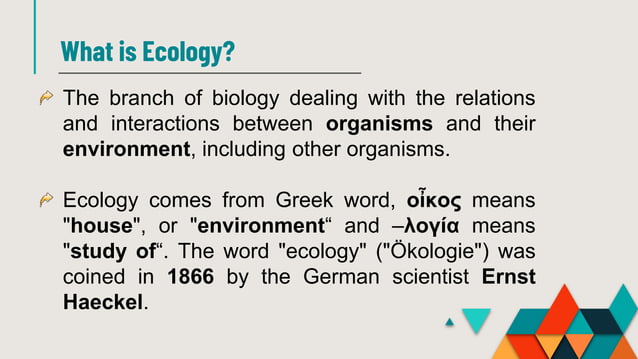 Introduction to Ecology PPT | PPTX
