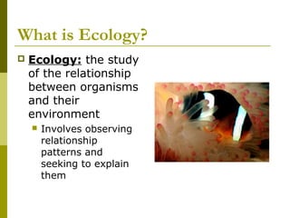 Introduction to ecology 2 | PPT