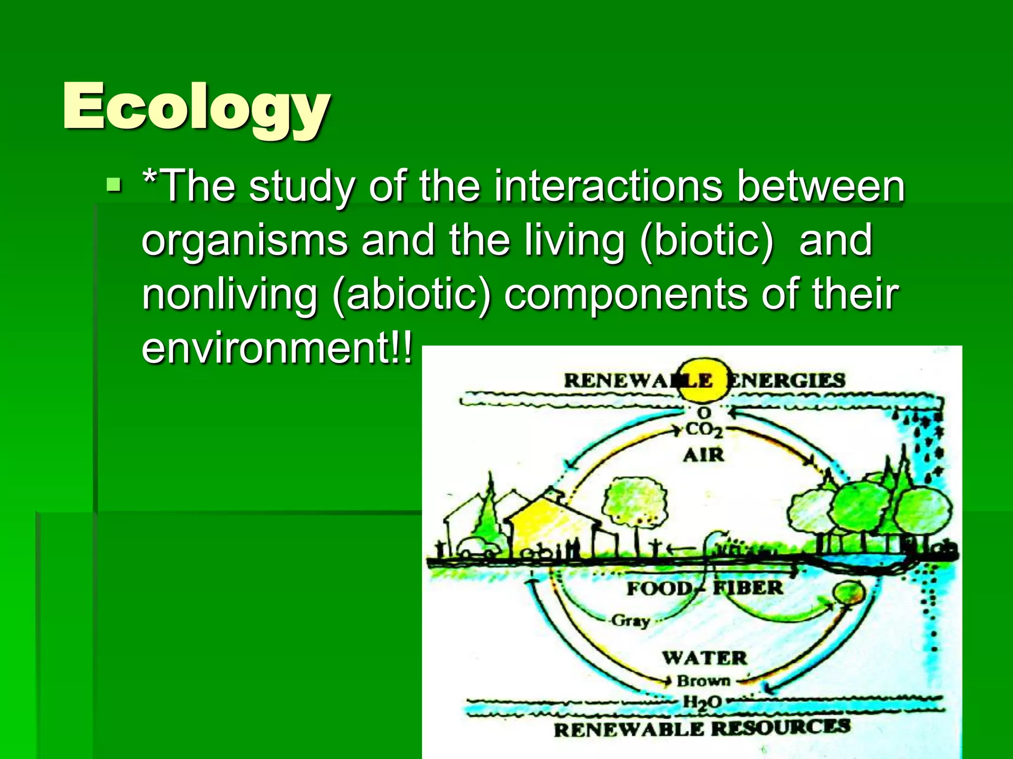 Introduction to ecology (short) | PPTX