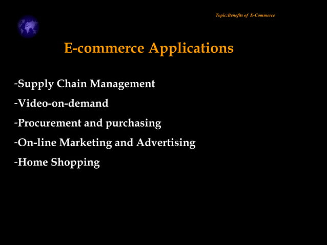 Introduction to e commerce | PPT