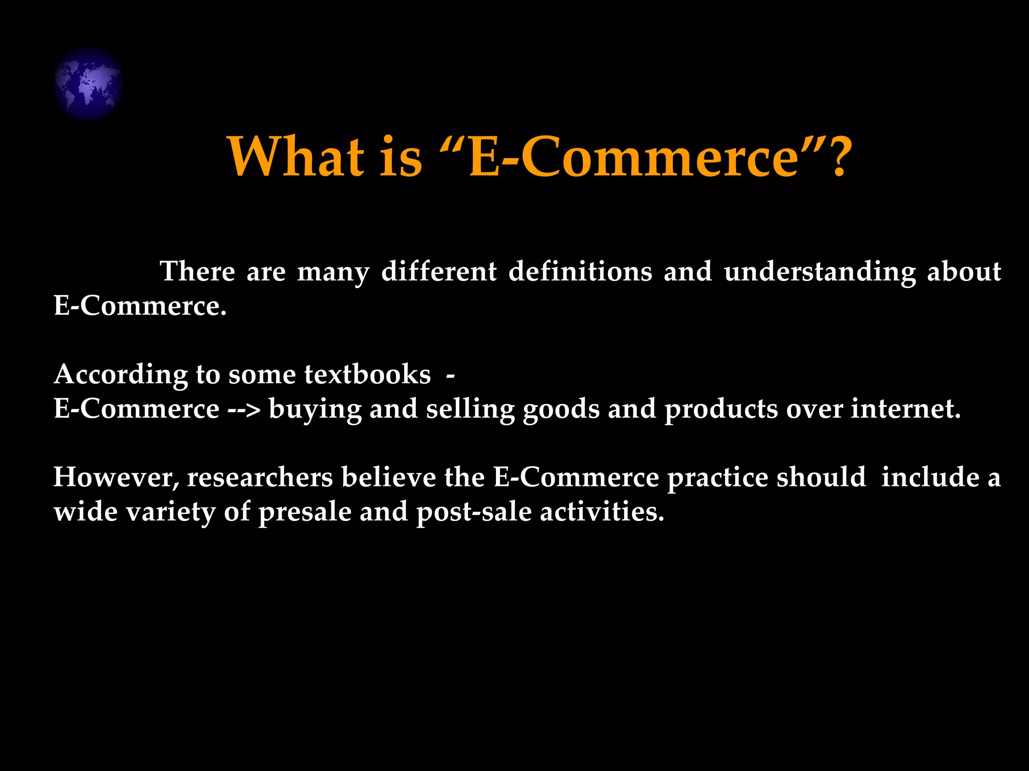 Introduction to e commerce harsh | PPT