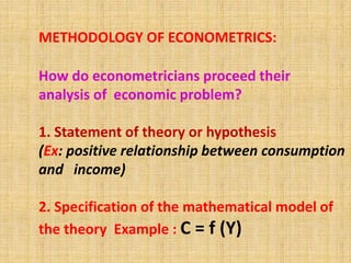 Introduction to Econometrics | PPTX