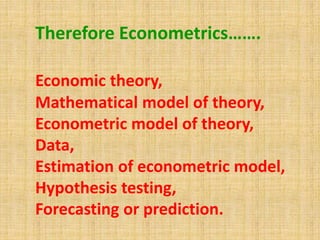 Introduction to Econometrics | PPTX
