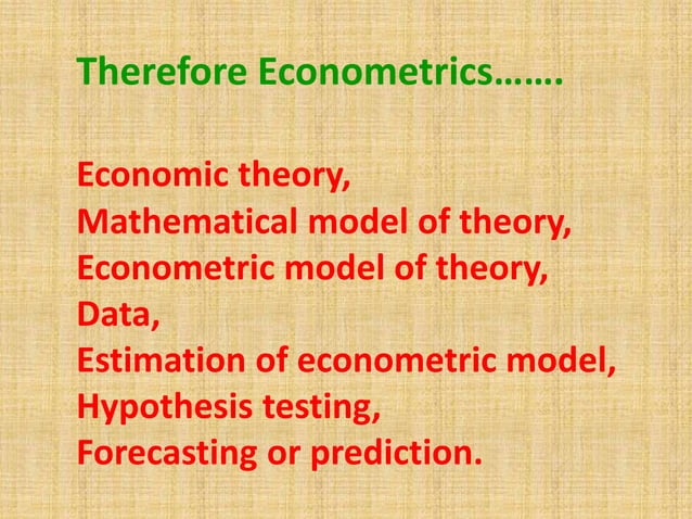 Introduction To Econometrics Pptx Physics Science 8791