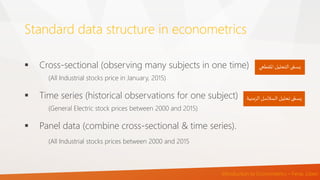 Introduction to econometrics | PPT