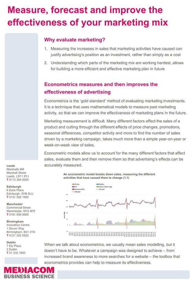 Introduction to econometrics | PDF