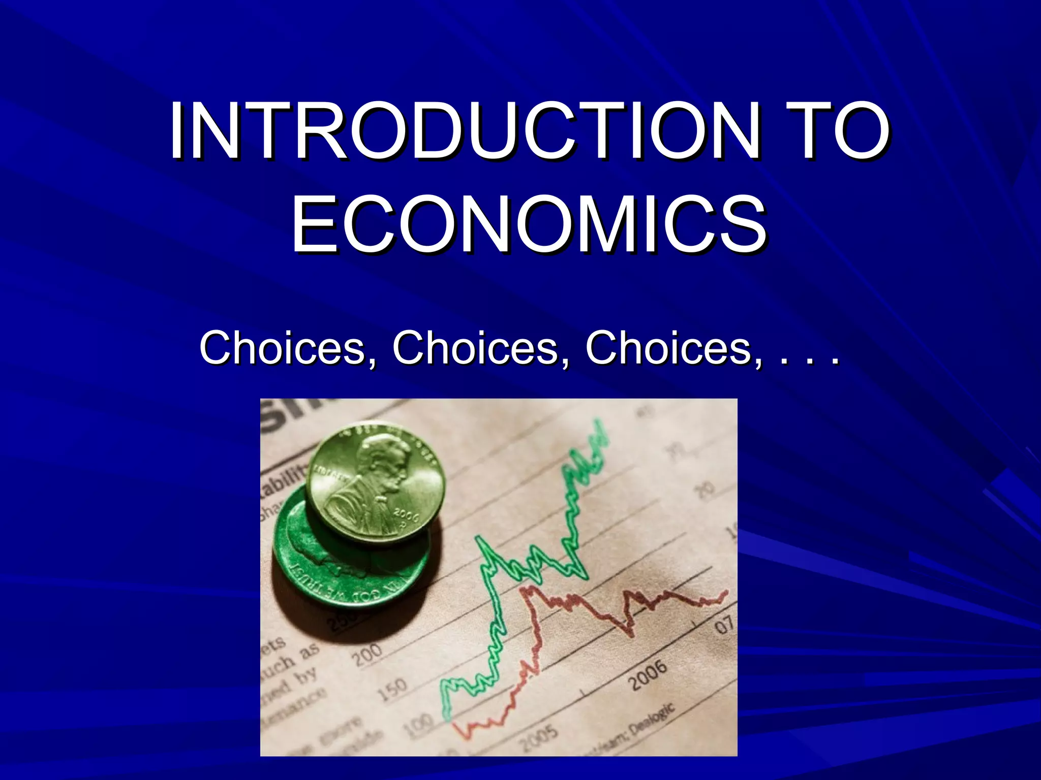 Introduction to economics | PPT