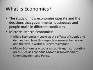 Introduction to economics | PDF