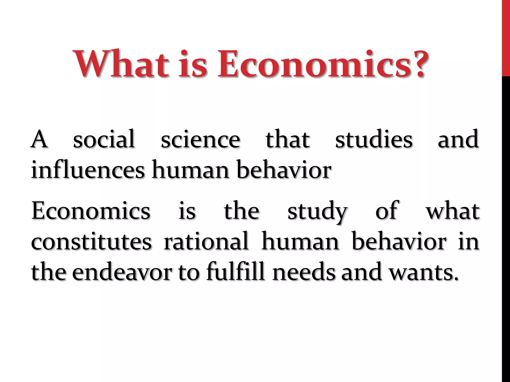 Introduction to Economics | PPTX