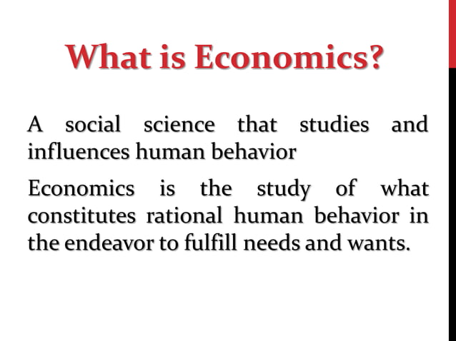 Introduction to Economics | PPTX