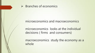 Introduction to economics | PPTX