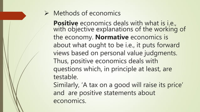 Introduction to economics | PPT