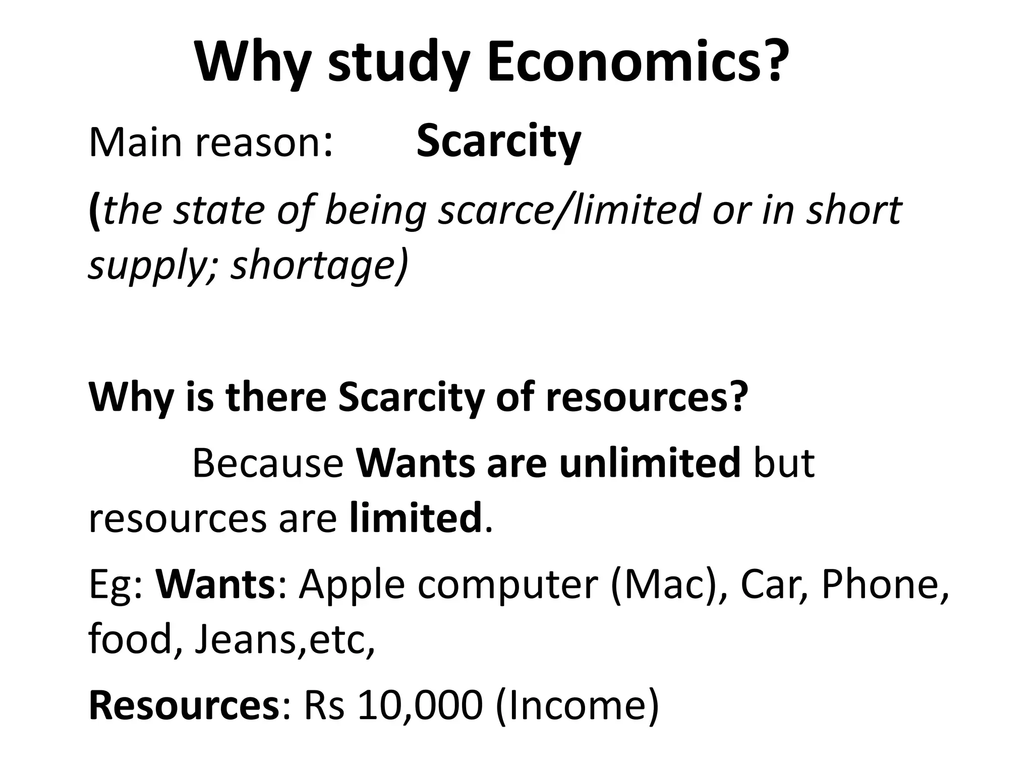 Introduction to economics | PPTX